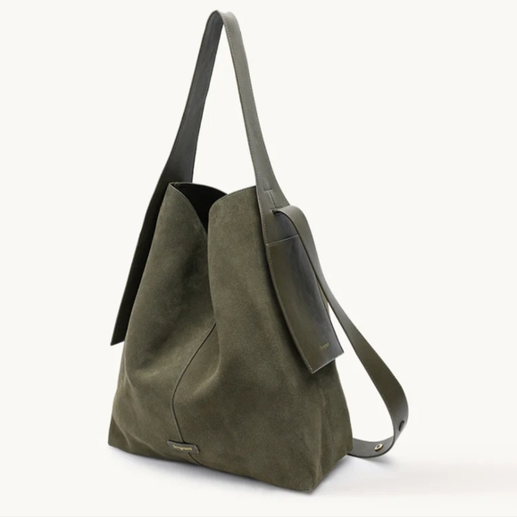 Boutique | Bags | Leather Large Drippy Tote Bag Olive Nwt | Poshmark